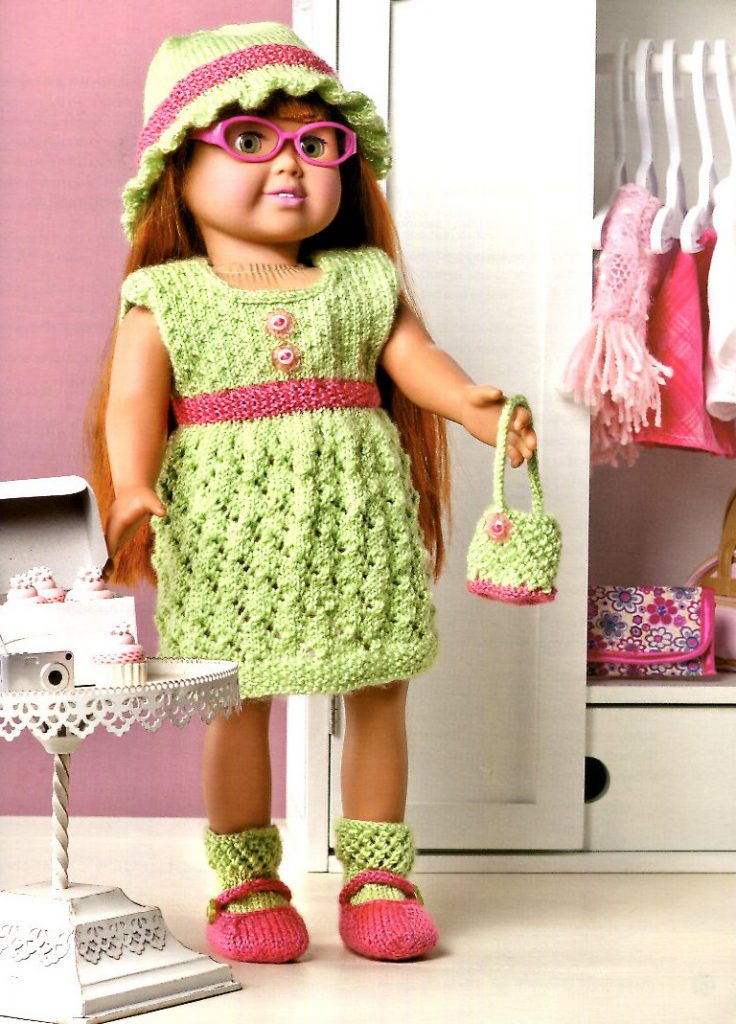 Sassy Knit Outfits - For 18-inch Dolls — Frugal Knitting Haus