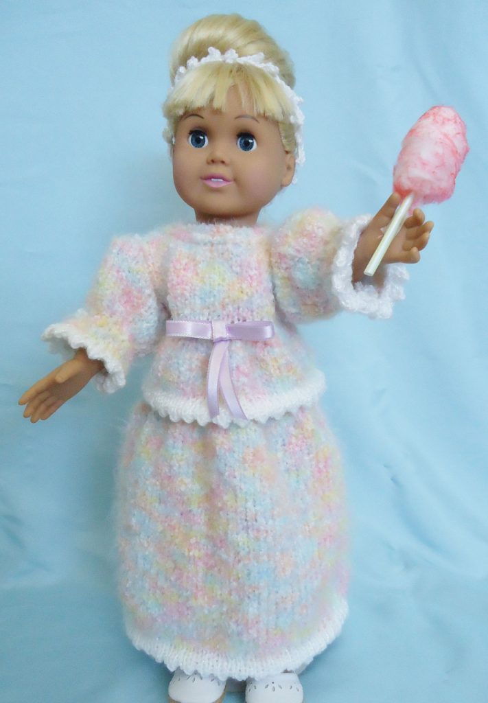 Cotton Candy Princess for 18-Inch Dolls — Frugal Knitting Haus