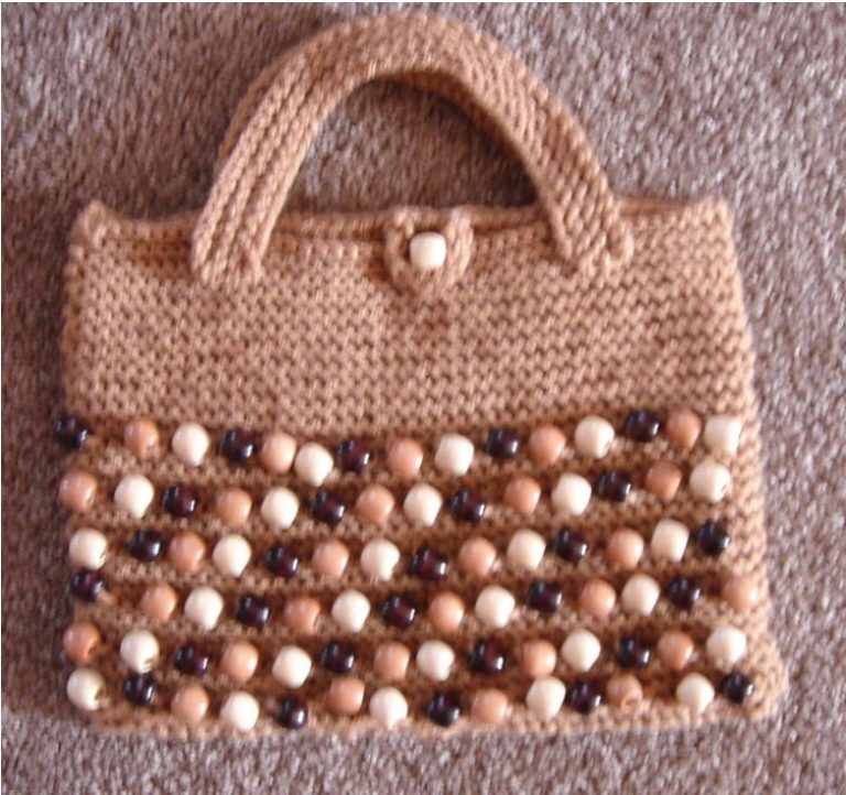 Knit Beaded Bag — Frugal Knitting Haus