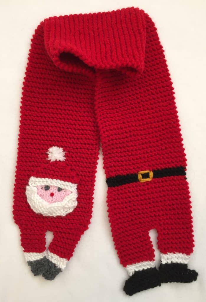 Santa Scarf — Frugal Knitting Haus