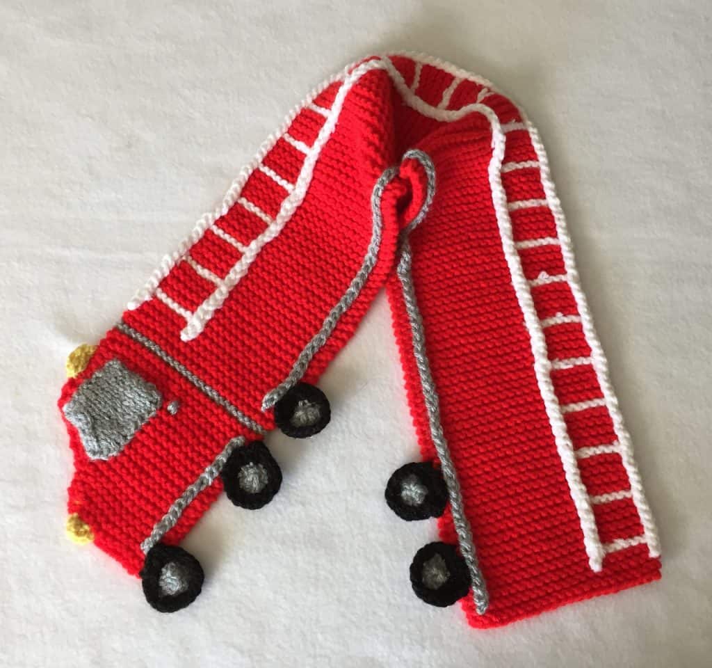 Fire Truck Neck Scarf — Frugal Knitting Haus