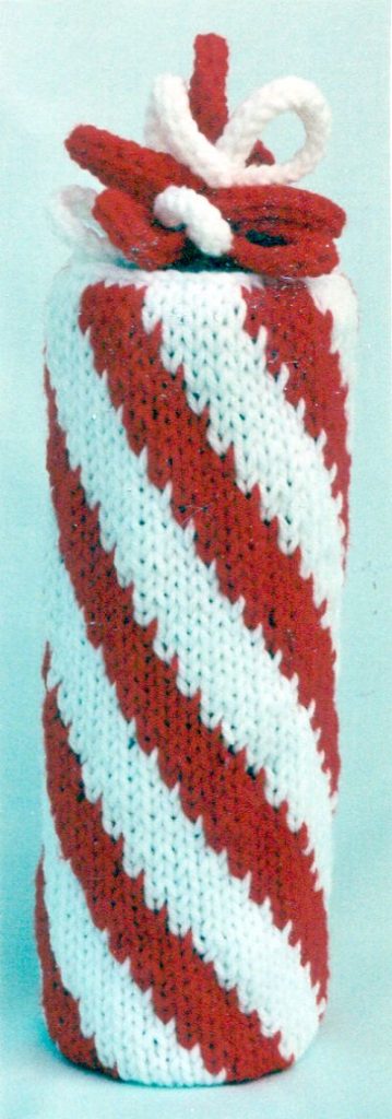Peppermint Stick Gift Container - - Knit ePattern — Frugal Knitting Haus