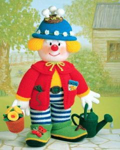 Jean Greenhowe's Knitted Clowns - Toy & Doll Knitting Patterns — Frugal ...