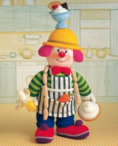 Jean Greenhowe's Knitted Clowns - Toy & Doll Knitting Patterns — Frugal ...