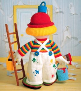 Jean Greenhowe's Knitted Clowns - Toy & Doll Knitting Patterns — Frugal ...