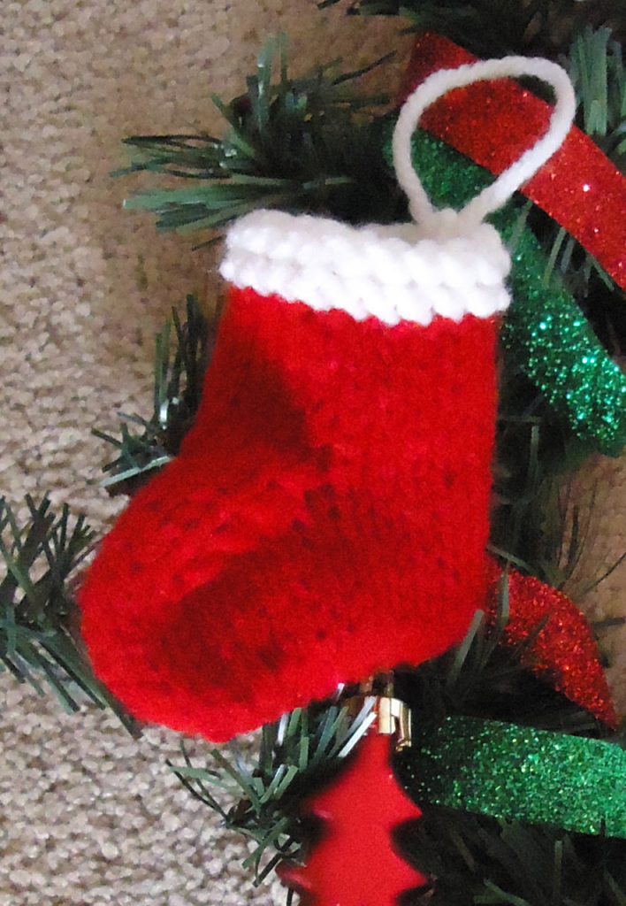 Mini Santa Sock Ornament - - Knit ePattern — Frugal Knitting Haus