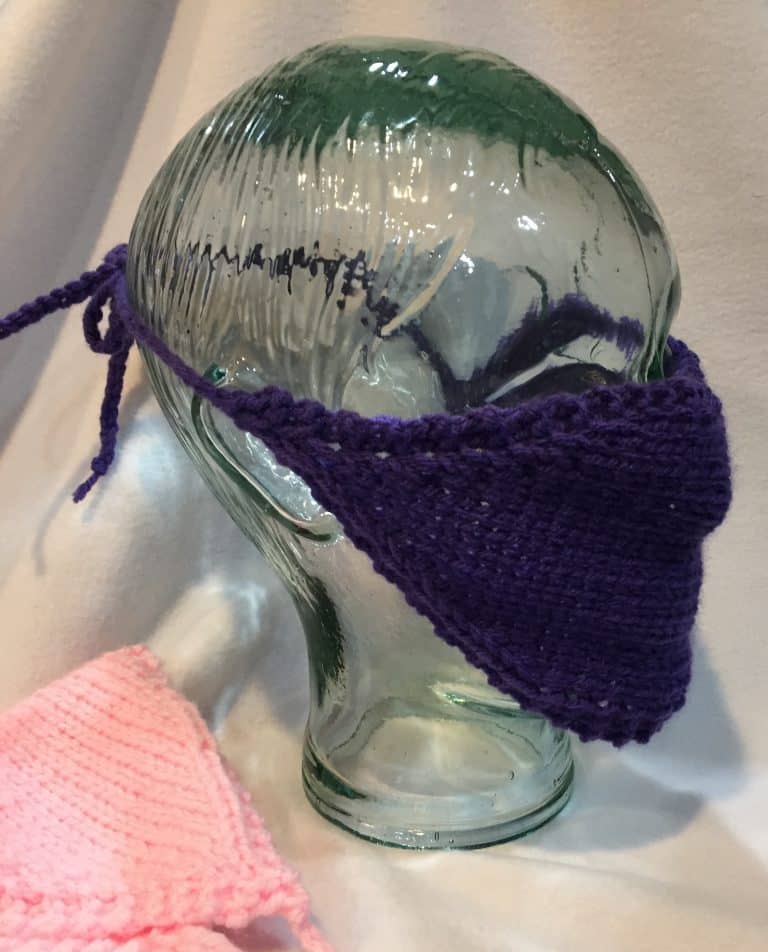 Beginner Easy Knit Face Mask Pattern — Frugal Knitting Haus