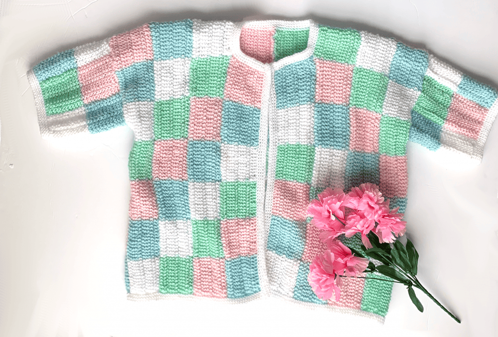 Color Block Short Cardigan — Frugal Knitting Haus