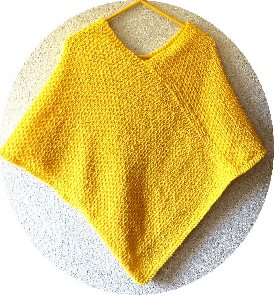 Reversible Texture Knit Poncho — Frugal Knitting Haus